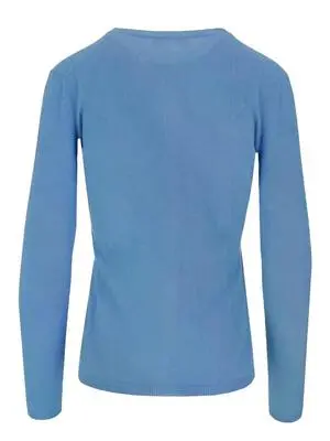 LA ROSE La-Rose Button-Up Cardigan Blue