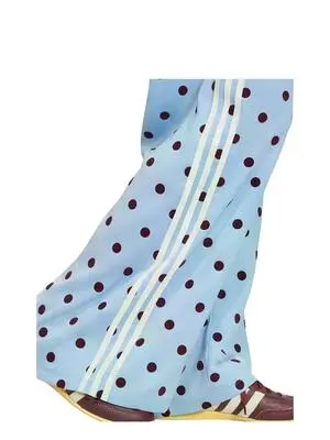 Adidas Polka-dot Satin Track Pants - Blue