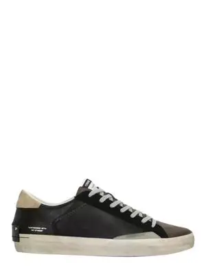 CRIME LONDON Distressed Panelled Sneakers - Black
