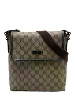 Gucci Gg Supreme Crossbody Bag - Neutrals