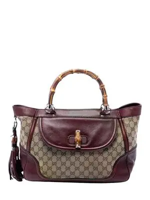 Gucci Bamboo Tassel Tote Bag - Neutrals