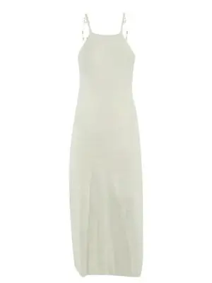 Sandro Beaded Knit Midi Dress - Neutrals