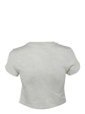 Kith Logo Print Cropped T-shirt - Grey