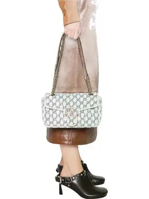 Gucci Gg Marmont Shoulder Bag - White