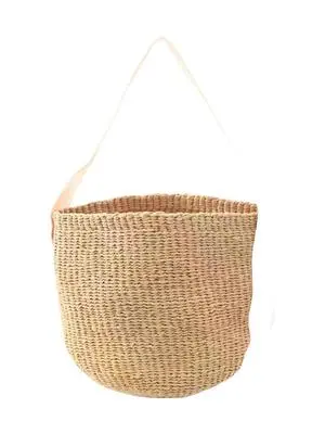 Chloé Small Mifuko Raffia Bucket Bag - Neutrals