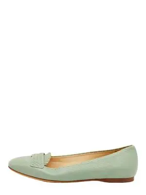 Bottega Veneta Intrecciato Ballet Flats - Green