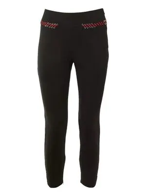 Alexander McQueen Tailored Trousers With Contrast Braid Detail - Black