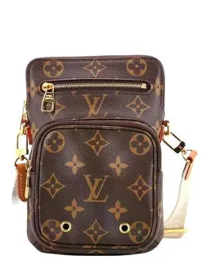LOUIS VUITTON Monogram Canvas Utility Phone Sleeve Bag - Brown
