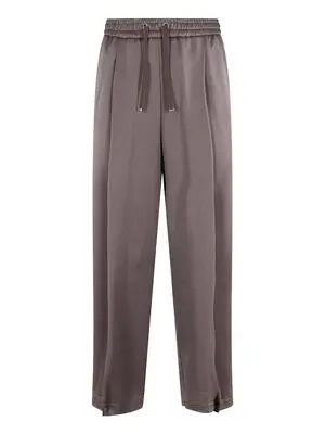 Herno Satin Resort Trousers - Gray