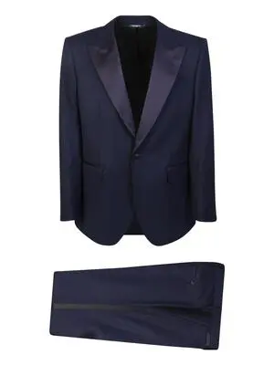 Dolce & Gabbana Tuxedo-style Three-piece Suit - Blue