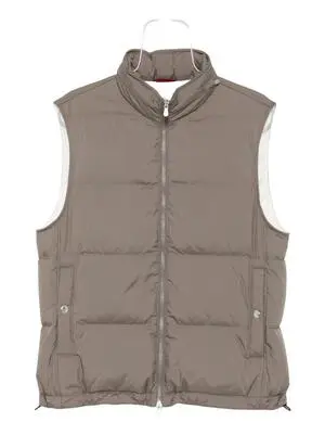 Brunello Cucinelli Puffer Vest - Grey