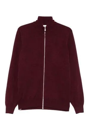 Brunello Cucinelli Cashmere Zipped Cardigan - Red