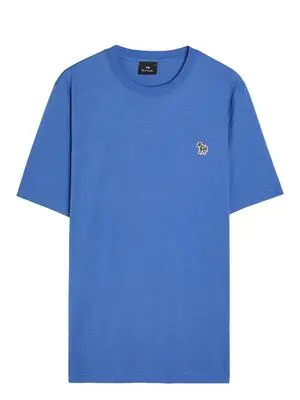 Paul Smith Appliquéd Cotton T-shirt - Blue