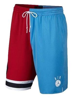 JORDAN Air Splicing Basketball Training Shorts - Redblue