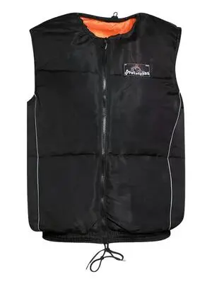 PROTOTYPES Logo-patch Padded Gilet - Black