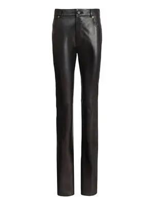 BALMAIN Balmain Slim Leather Trousers