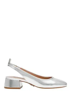 Steve Madden Slingback High-heeled Sandals - Silver