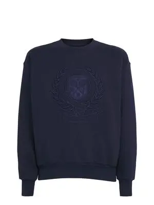 Rlx Ralph Lauren Wimbledon Emblem Crewneck Sweatshirt - Navy