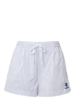 Polo Ralph Lauren Wimbledon Striped Cotton Shorts - White