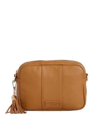 POM POM LONDON Pom Pom London City Duo Crossbody Bag Maple