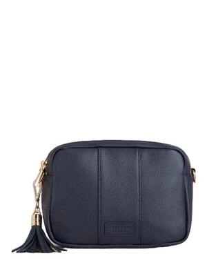 POM POM LONDON Pom Pom London City Duo Crossbody Bag Navy