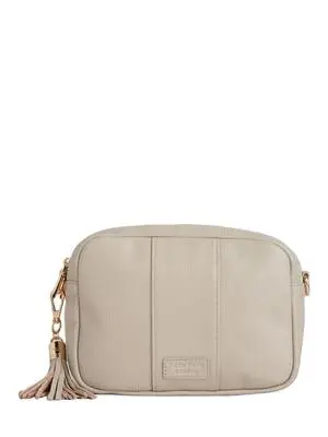 POM POM LONDON Pom Pom London City Duo Crossbody Bag Stone