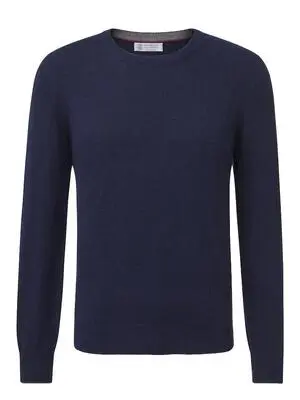 Brunello Cucinelli Cashmere Crewneck Sweater - Blue