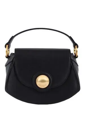 ESTHERA 7pm Faux Fur Shoulder Bag - Black