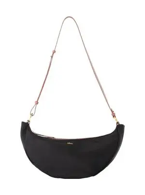 ESTHERA Luna Half Moon Bag - Black
