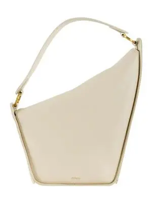 ESTHERA 10am Leather Shoulder Bag - Sand