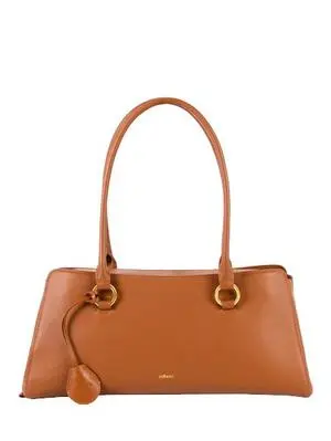 ESTHERA 5 Pm Leather Shoulder Bag - Caramel