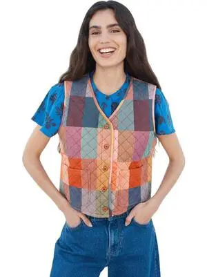 Ace & Jig Reversible Quilted V-neck Vest - Glossary