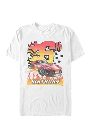 HOT WHEELS Gt Scorcher 6th Birthday Graphic T-shirt - White