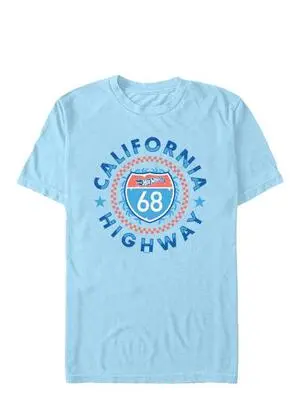 HOT WHEELS California Highway 68 Graphic T-shirt - Light Blue