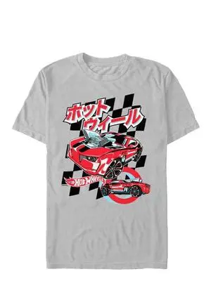 HOT WHEELS Futuristic Twinduction Graphic T-shirt - Ice Grey