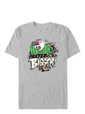 HOT WHEELS Go Higher Faster Bigger Graphic T-shirt - Ice Grey