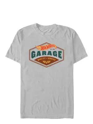 HOT WHEELS Garage Quality Service Graphic T-shirt - Ice Grey