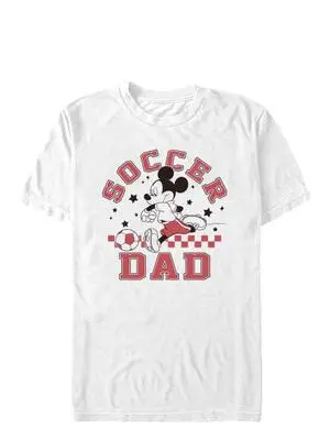 MICKEY & FRIENDS Soccer Dad Ball Graphic T-shirt - White