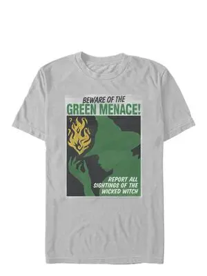 WICKED: FOR GOOD Wicked For Good Elphaba Beware Of The Green Menace Graphic T-shirt - Ice Grey