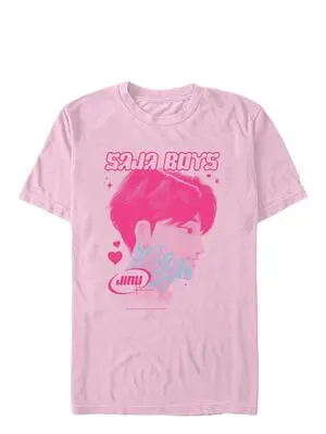 KPOP DEMON HUNTERS Jinu Saja Profile Graphic T-shirt - Blossom