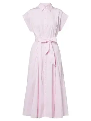 Polo Ralph Lauren Cotton Poplin Shirt Dress - Pink