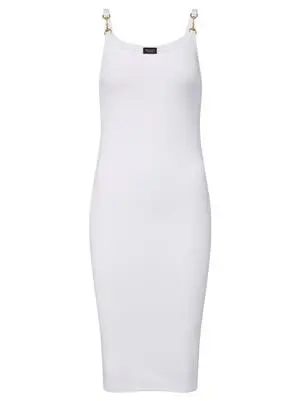 Gucci Horsebit Jersey Midi Dress - White