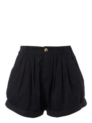 DÔEN Paige Cotton Shorts - Black
