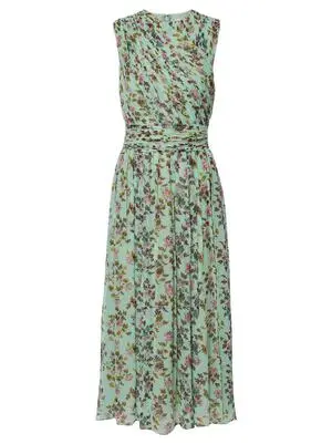 Ulla Johnson Celestina Floral Silk Chiffon Midi Dress - Multicoloured