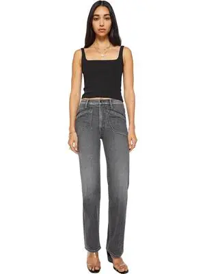 MOTHER The Rambler Utility Sneak Jeans - Grey