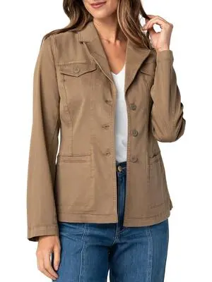 LIVERPOOL Stretch Twill Blazer - Oak Brown