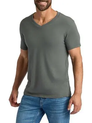 True Classic Short Sleeve V-neck T-shirt - Carbon