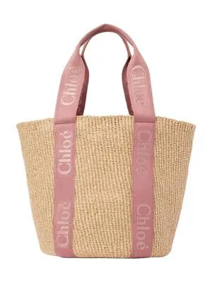 Chloé Chloé Woody Large Tote Bag Nude