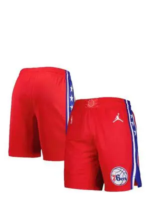 JORDAN BRAND Philadelphia 76ers Statement Edition Swingman Performance Shorts - Red