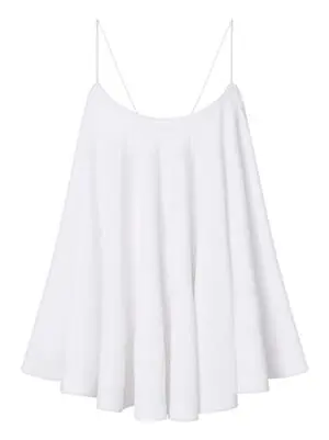 Jacquemus Voile Open-back Jersey Top - White